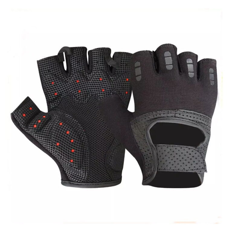 Grip gel padded gym leather gloves – Five Hash